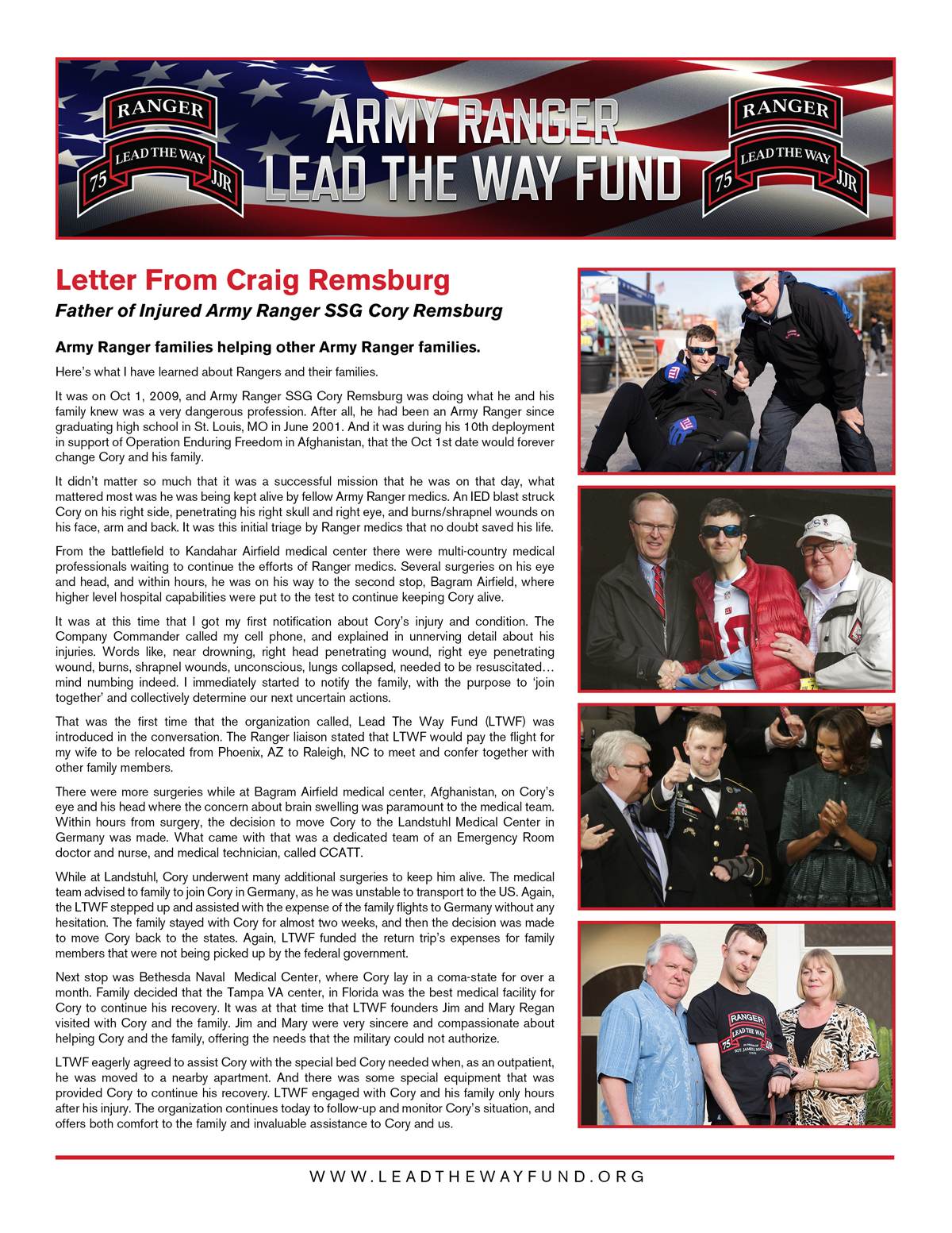 Cory Remsburg | Army Ranger Lead the Way Fund