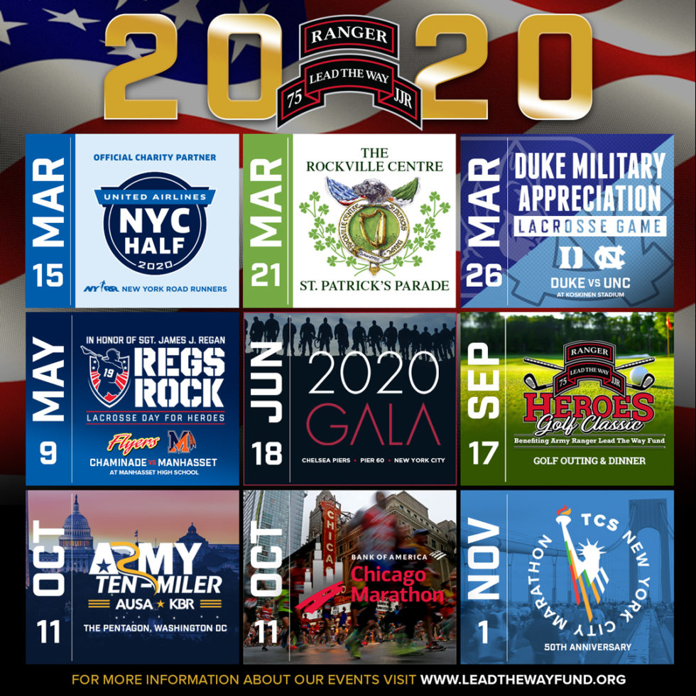 2020 Event Calendar | Army Ranger Lead the Way Fund