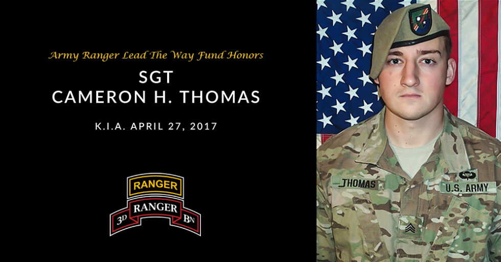 SGT Cameron H. Thomas | Army Ranger Lead the Way Fund