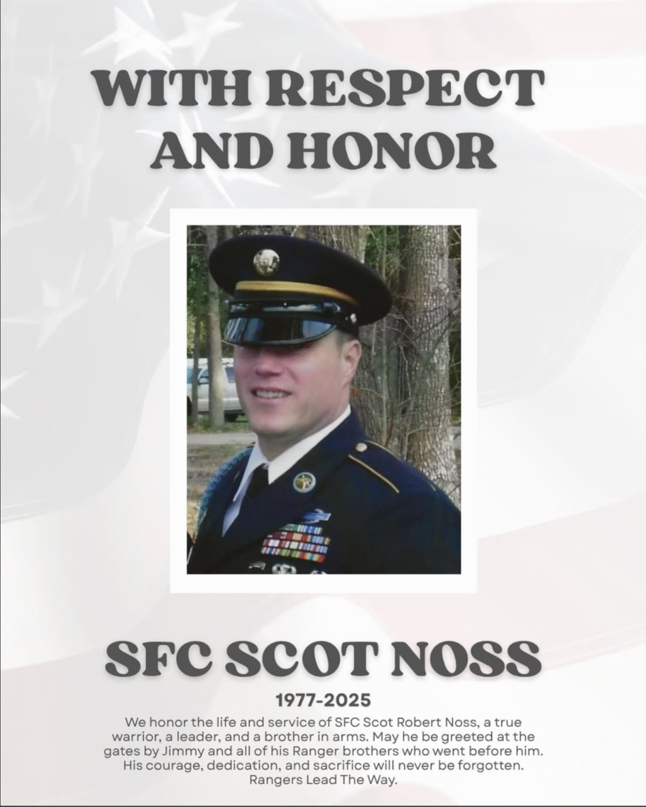 SFC Scot Noss | Army Ranger Lead the Way Fund